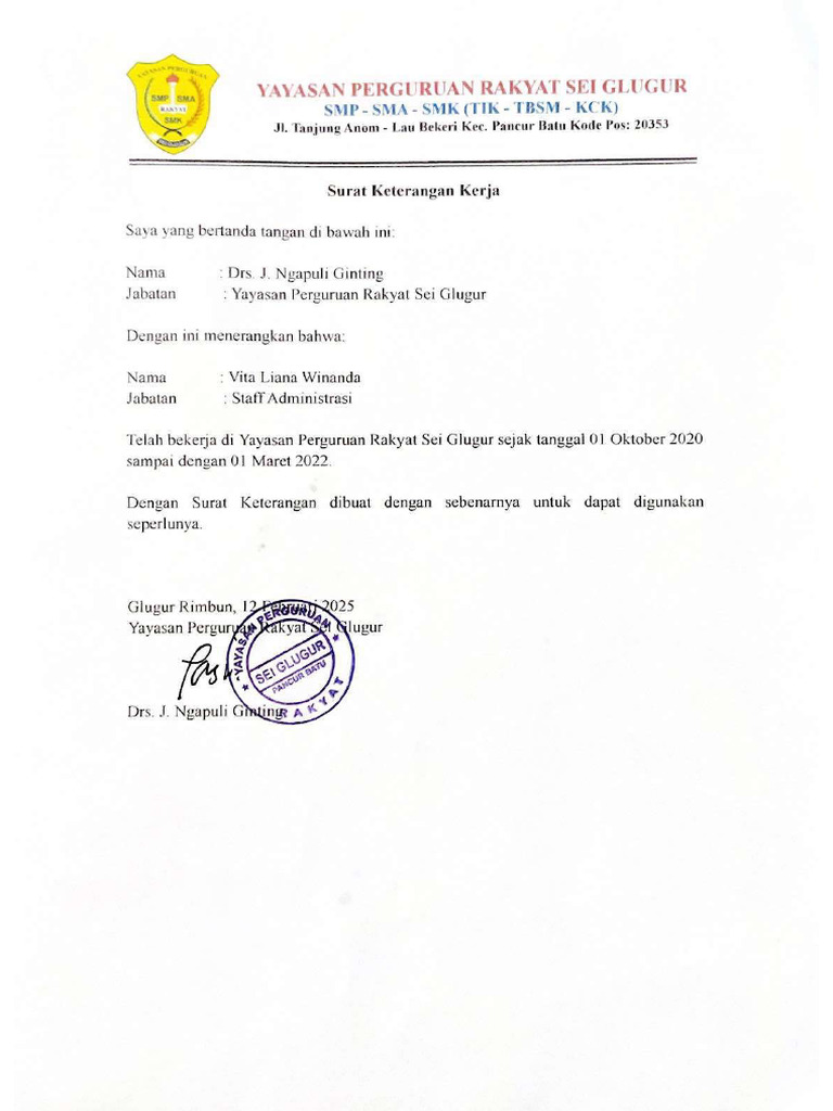 Dokumentasi Bukti Kerja PDF | PDF