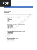 Class 8 Science Light Answer Key | PDF