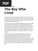 The Boy Who Lived | PDF
