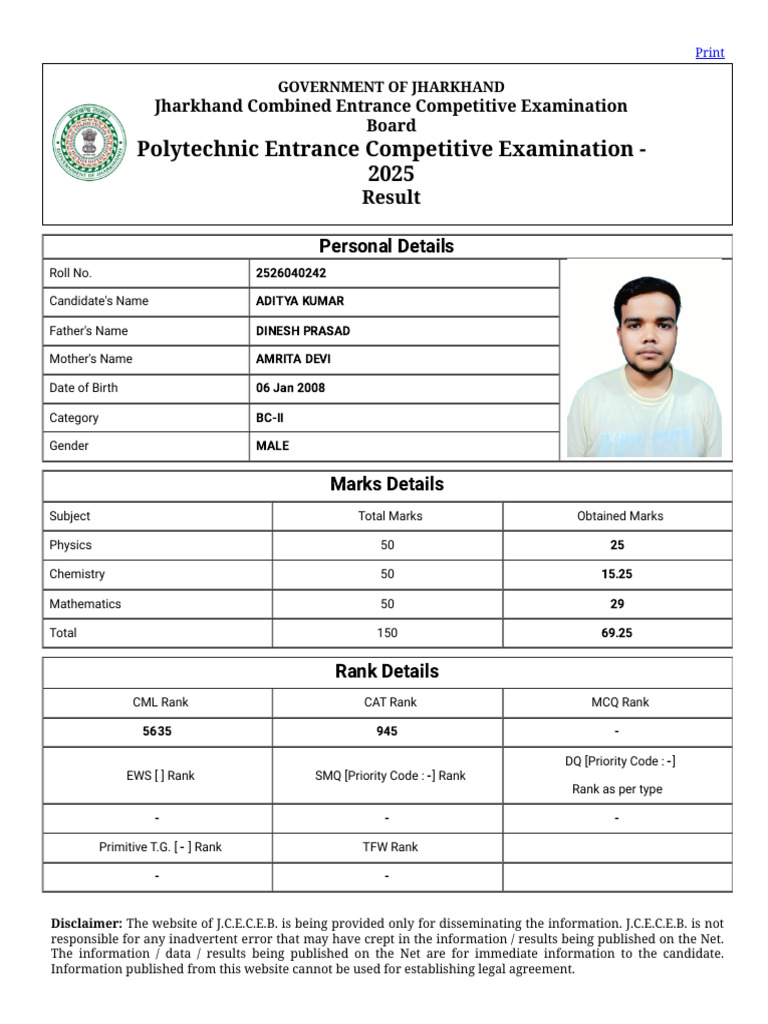 Polytechnic Result | PDF