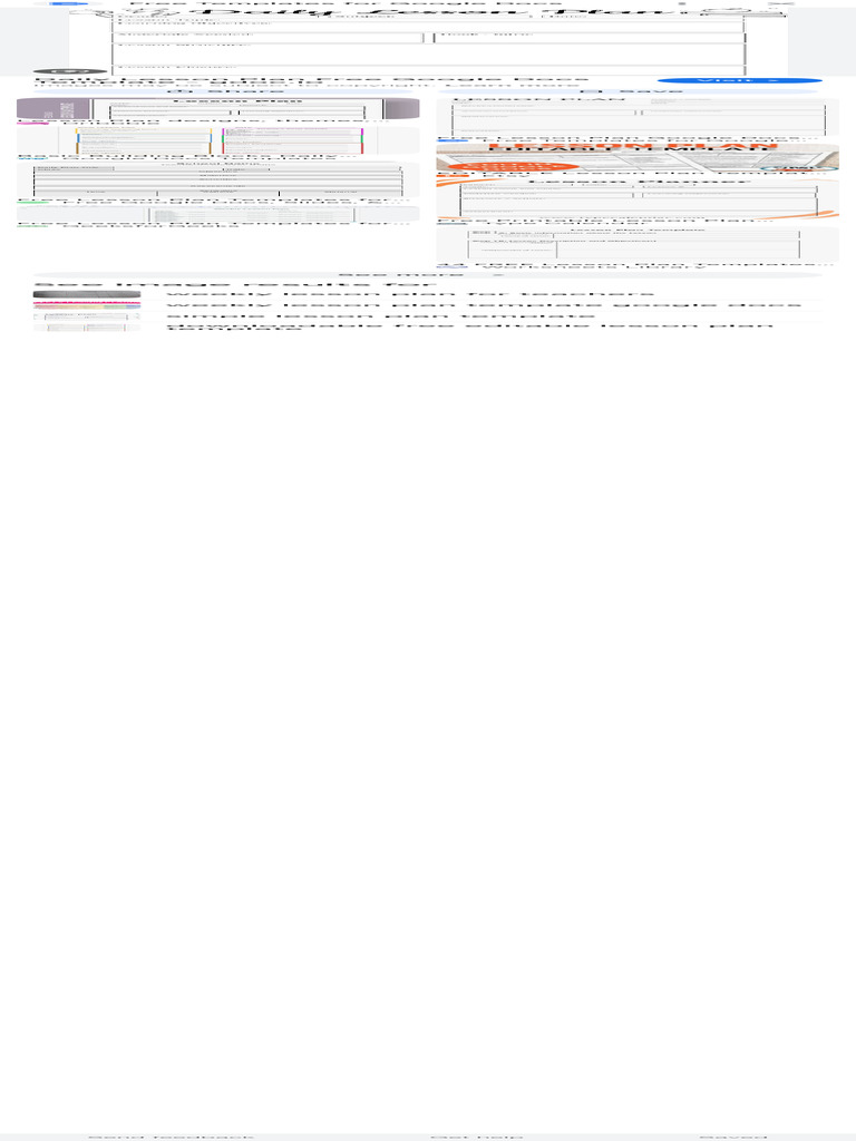 Free Google Docs Lesson Plan Templates | PDF | Lesson Plan | Pedagogy