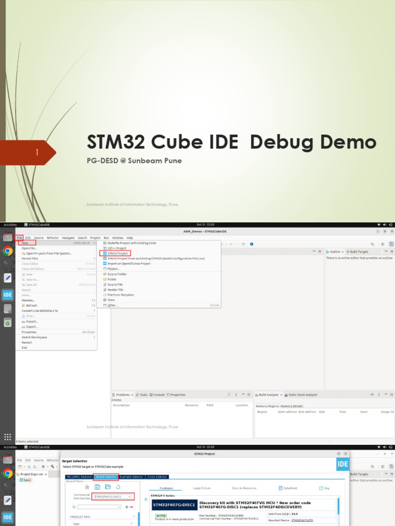 STM32 CubeIDE Debug Demo | PDF