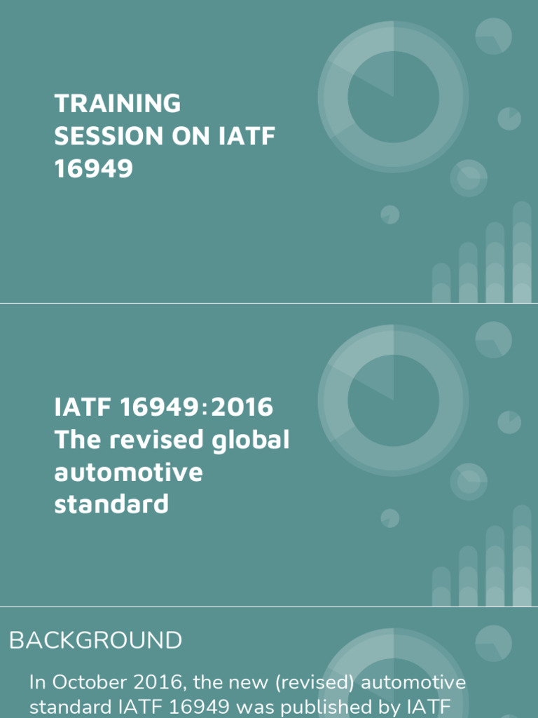 IATF 16949:2016 Training Overview | PDF | Quality Management System ...