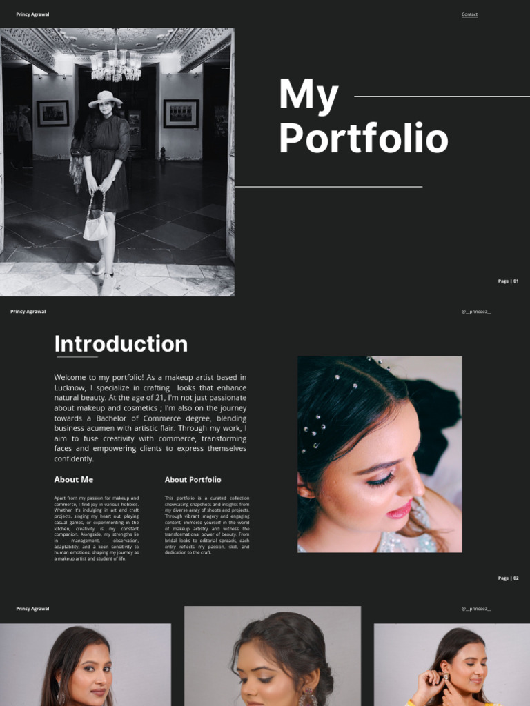 Princy Agrawal: Makeup Artist Portfolio | PDF