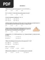 Grade 9 Math Quiz Bee Reviewer | PDF | Rectangle | Elementary Geometry