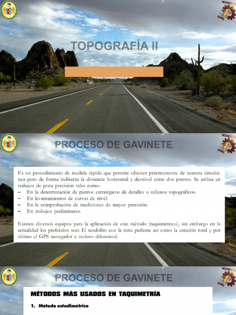 Taquimetría en Topografía II | PDF