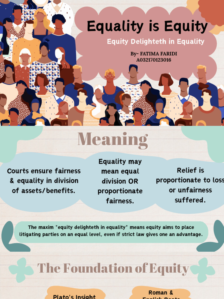 Fatima Faridi | PDF | Equity (Law) | Concurrent Estate