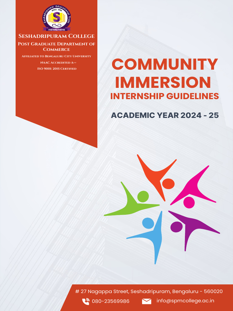 Community Immersion Internship Guide 2024 | PDF | Non Governmental ...