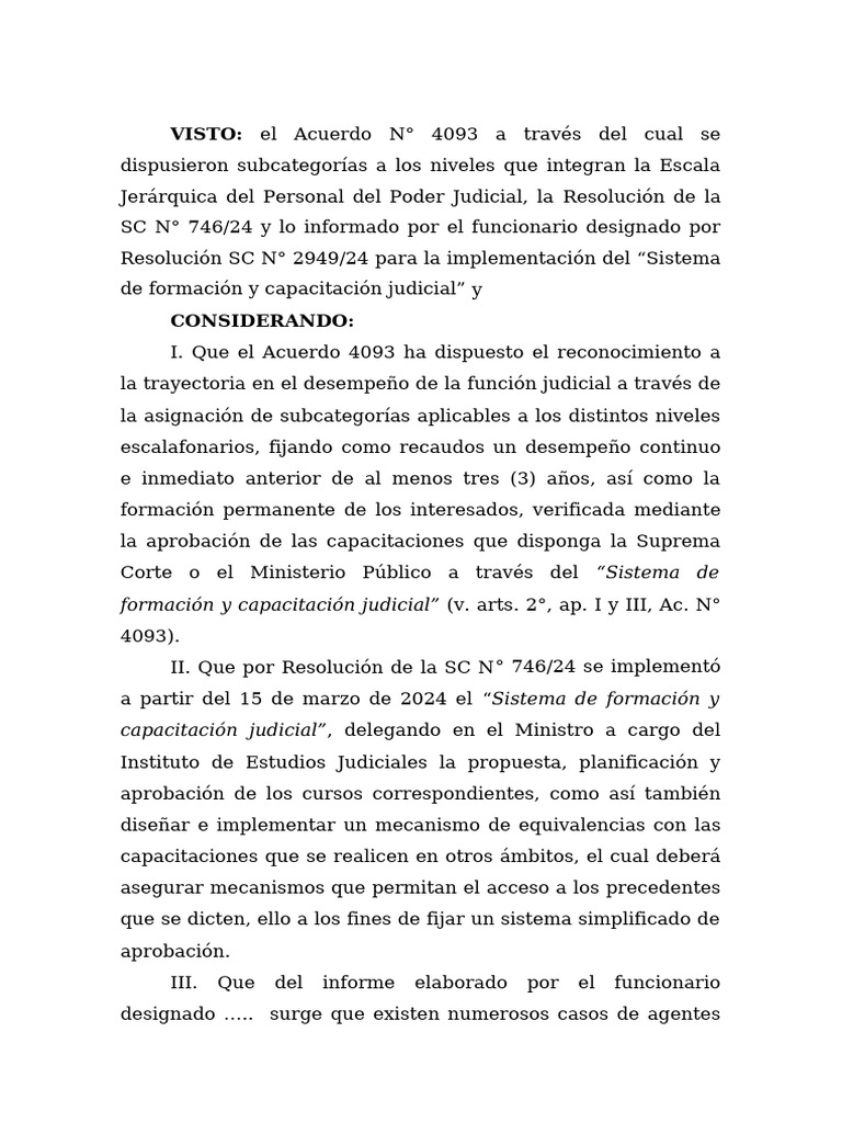Resolución de IEJ Sobre 4093 IEJ Equivalencias | PDF