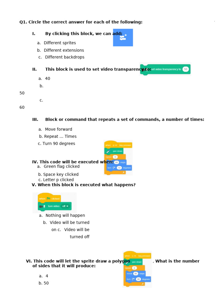 GR 3 Revision Sheet Questions | PDF | Control Flow | Computer Programming