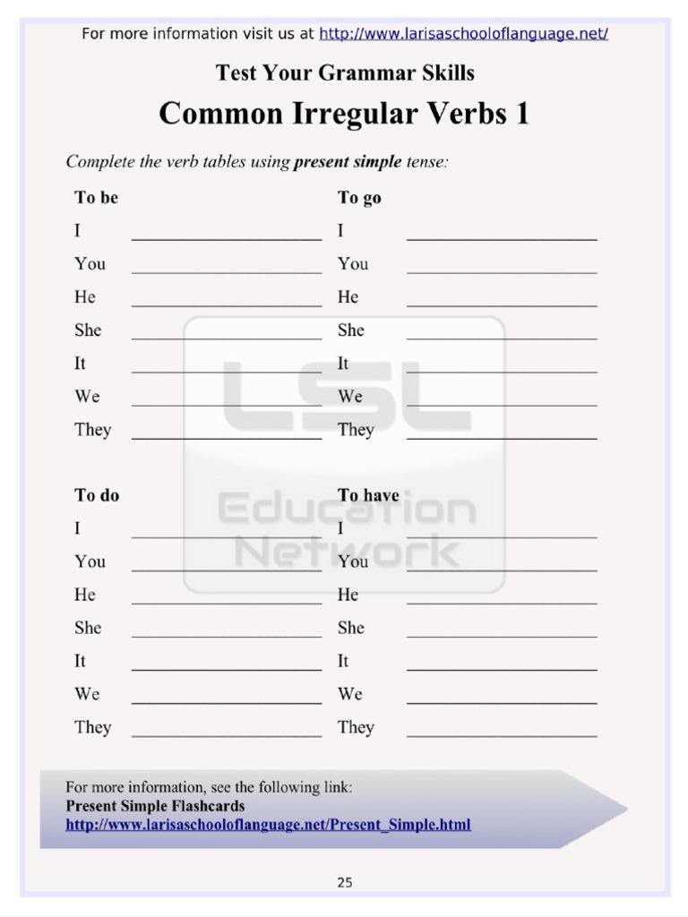 Grammar Sheet | PDF