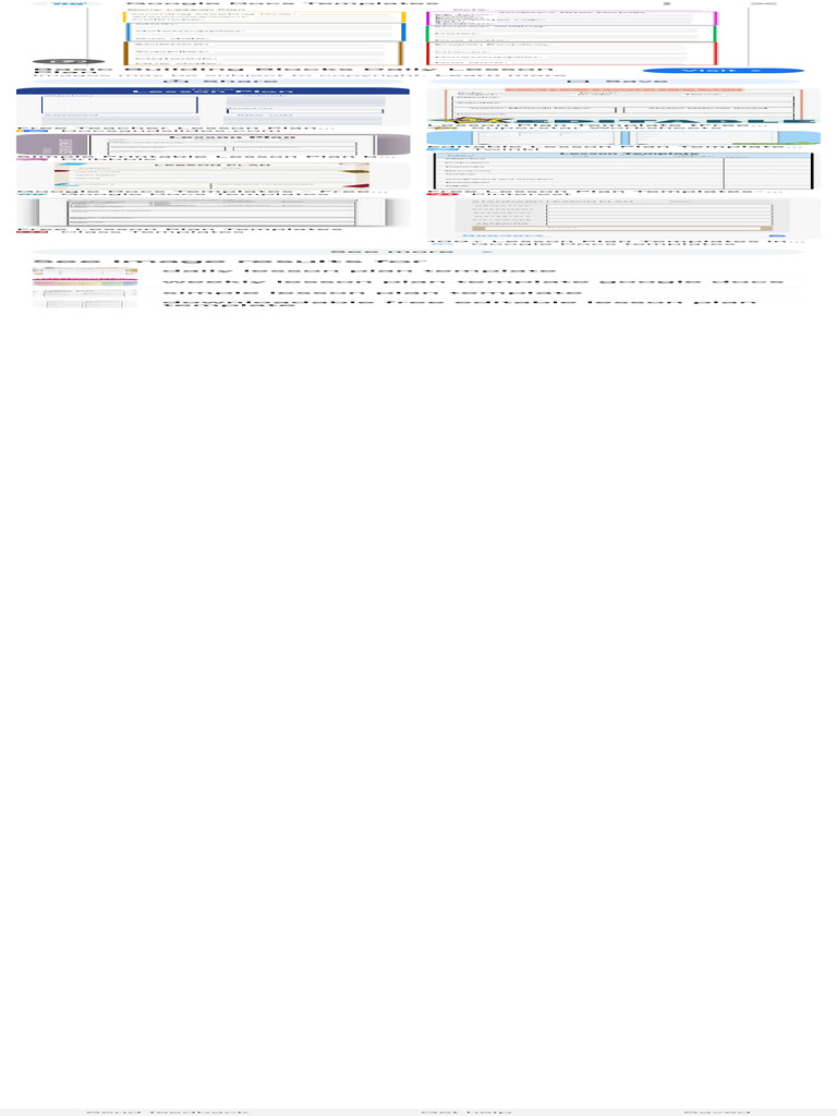 Free Google Docs Lesson Plan Templates | PDF | Lesson Plan | Teaching