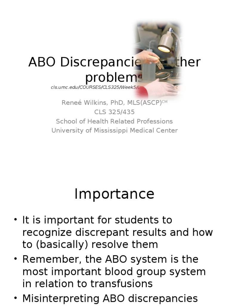 Discrepancies | Blood Transfusion | Antibody