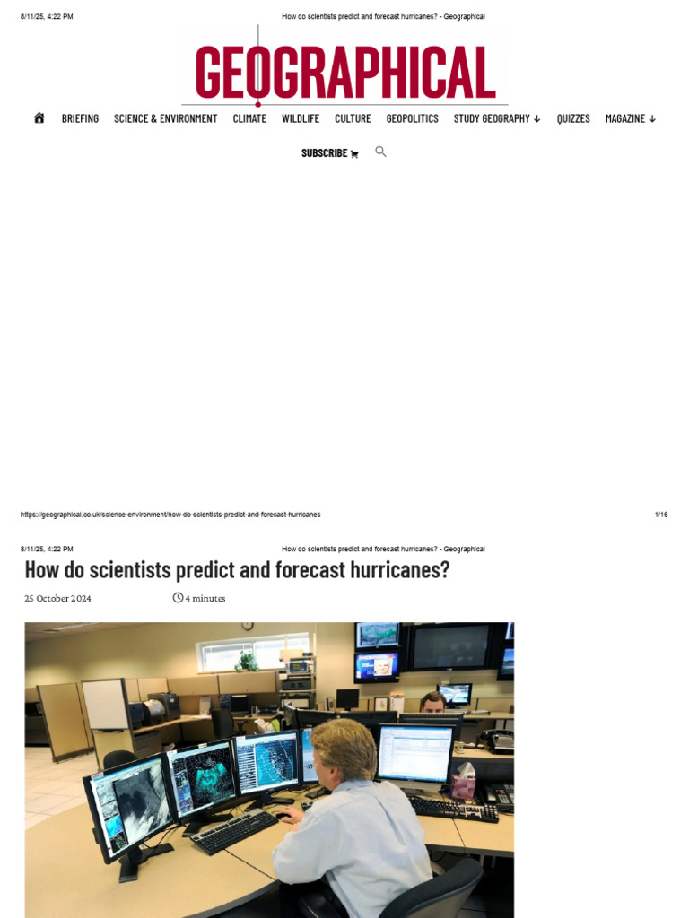 Hurricane Prediction Methods Explained | PDF | Tropical Cyclones ...