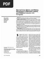 Pediatric Ultrasound Normal Values | PDF | Medical Ultrasound | Kidney