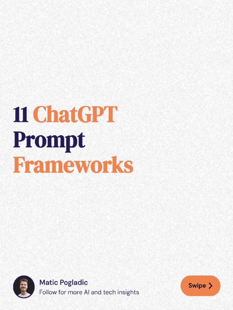 Chatgpt Prompt Frameworks Pdf