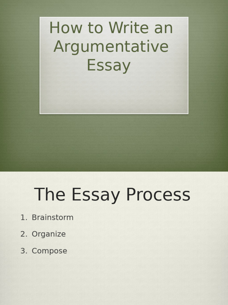 Guide to Writing Argumentative Essays | PDF | Ellipsis | Essays