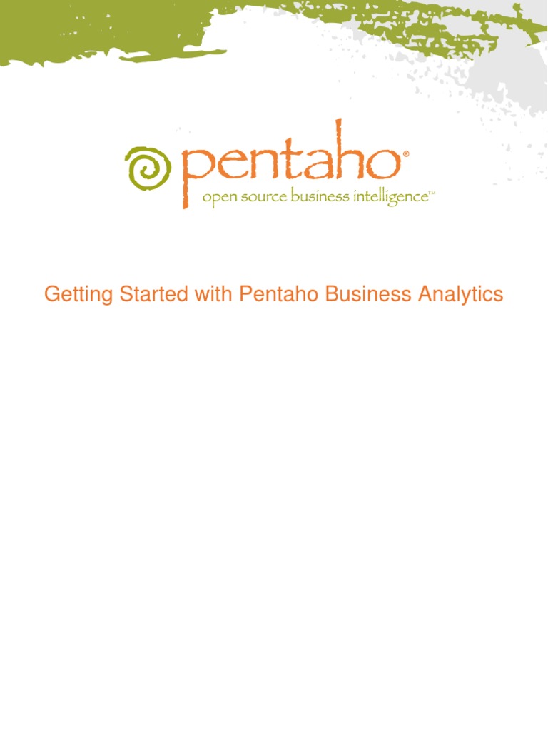 Getting Started With Pentaho | PDF | 64 Bit Computing | Microsoft Sql ...