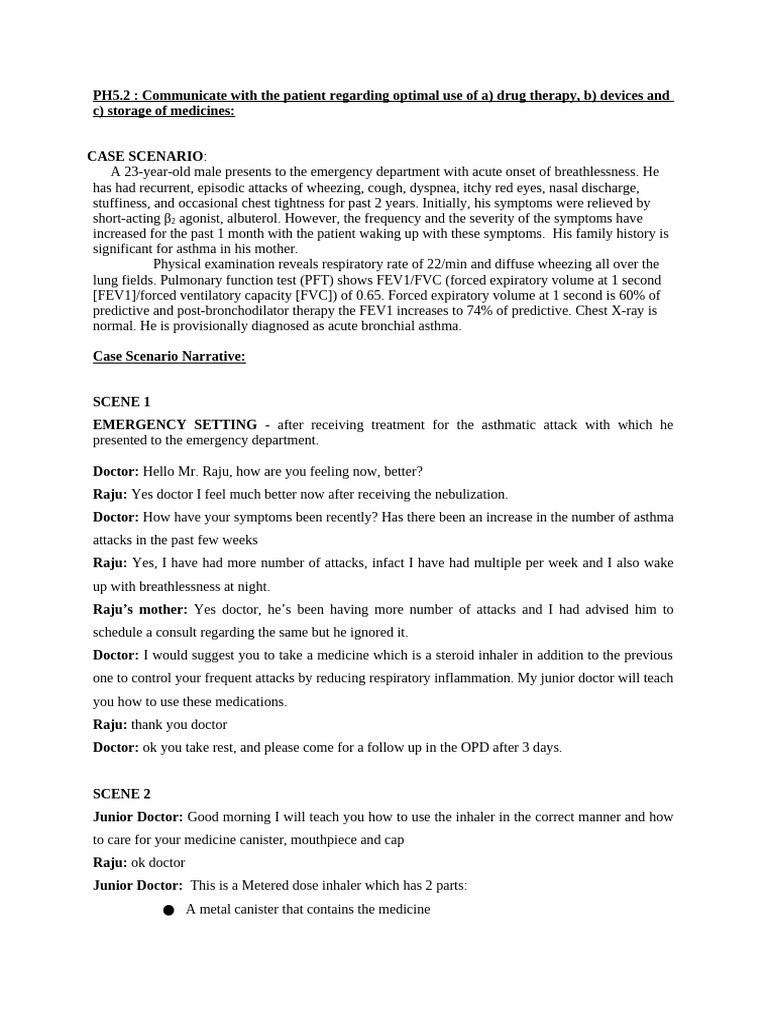 Patient Education on Asthma Inhaler Use | PDF | Asthma | Diseases And ...