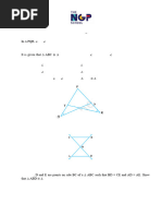 Grade IX Math Worksheet: Triangles | PDF