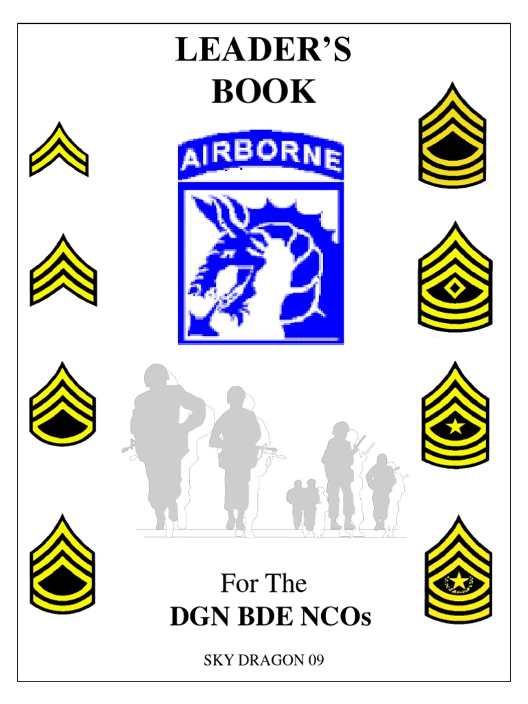 Leader Book 3 | Non Commissioned Officer | Platoon