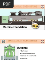 Machine Foundation Design Principles | PDF | Masonry | Concrete