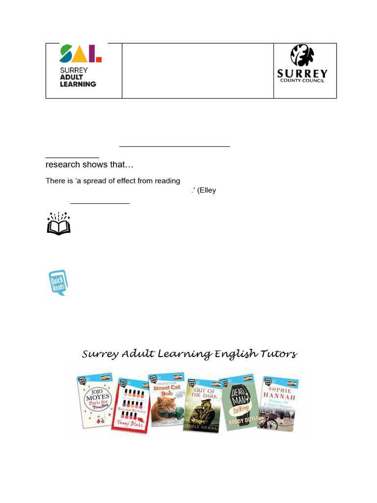 Preparing For Functional Skills English Wider Reading | PDF