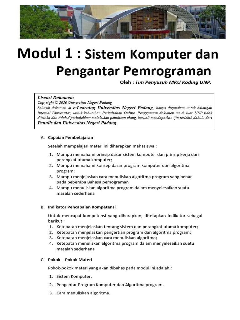 01 Modul 01 Pengantar Coding - Compressed | PDF