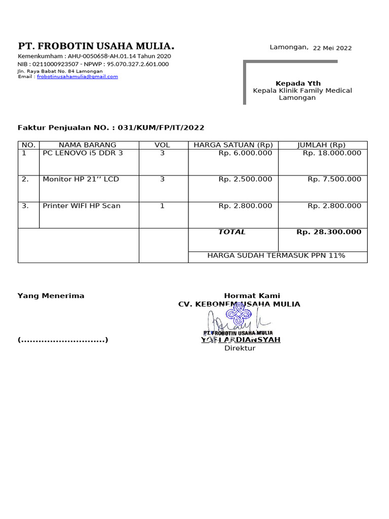 Contoh Nota Siap Edit | PDF