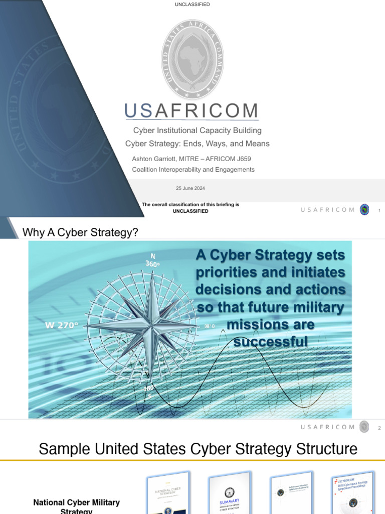 USAFRICOM Cyber Strategy Overview | PDF | Computer Security | Security