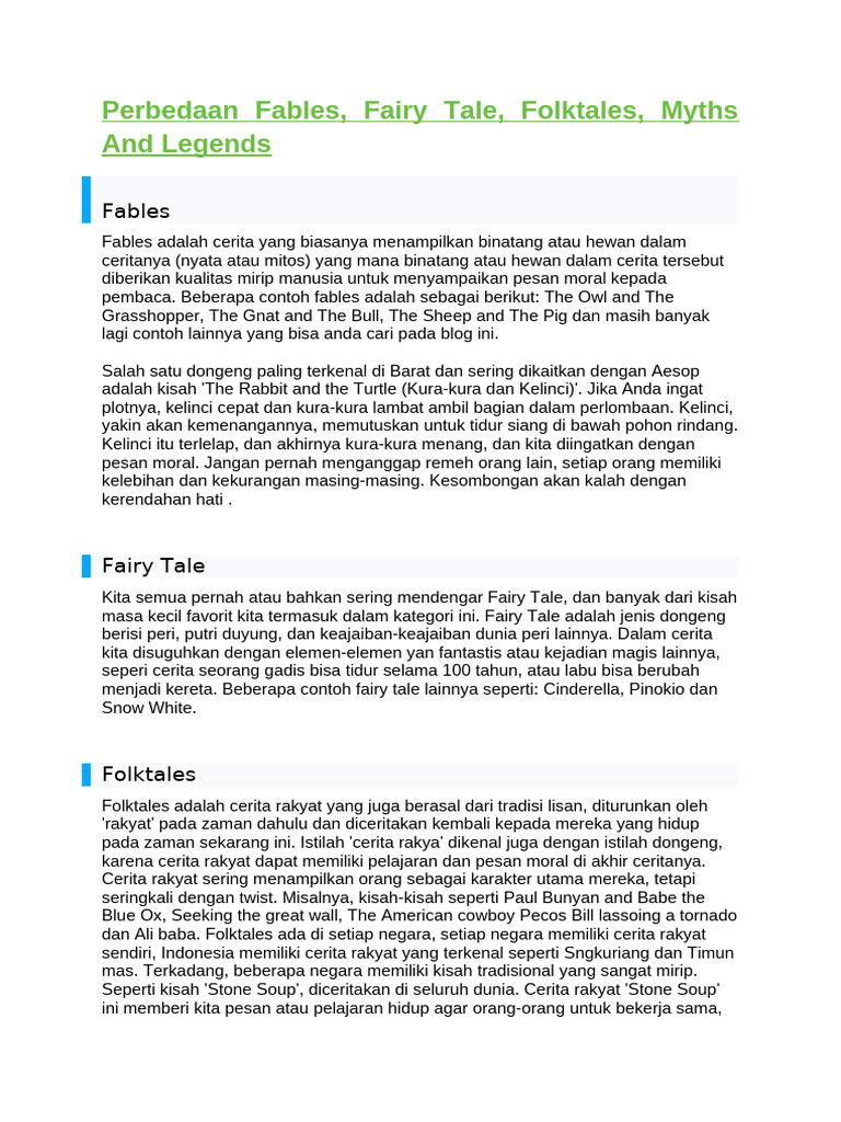 Fables Fairy Tale and Etc | PDF