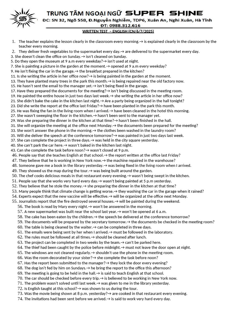 Written Test Answered | PDF