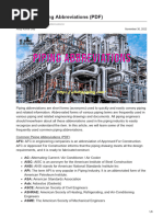Piping Abbreviations | PDF | Pipe (Fluid Conveyance) | Valve