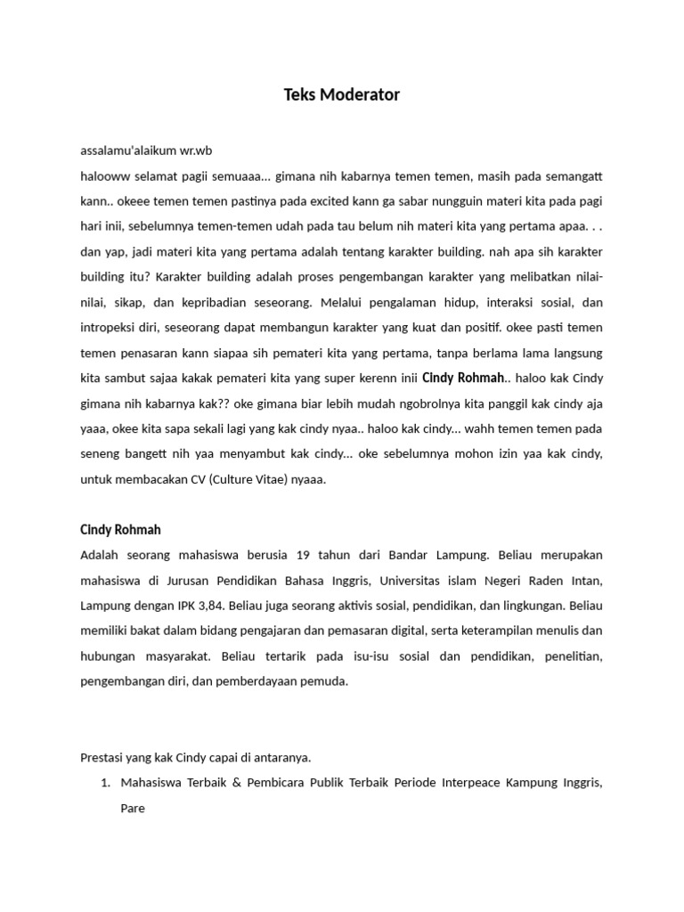 Teks Moderator | PDF