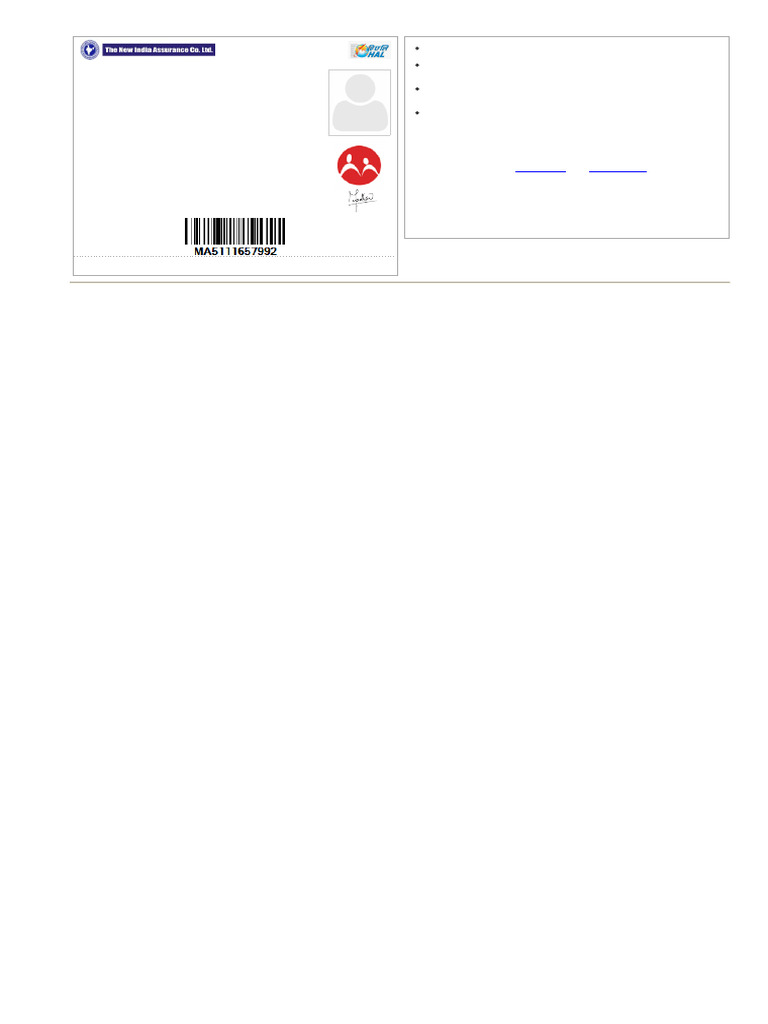 HAL Beneficiary Identification Card Details | PDF