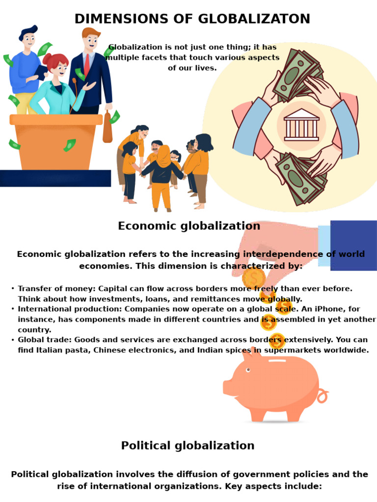 Dimensions and Impact of Globalization | PDF | Globalization | Economic ...
