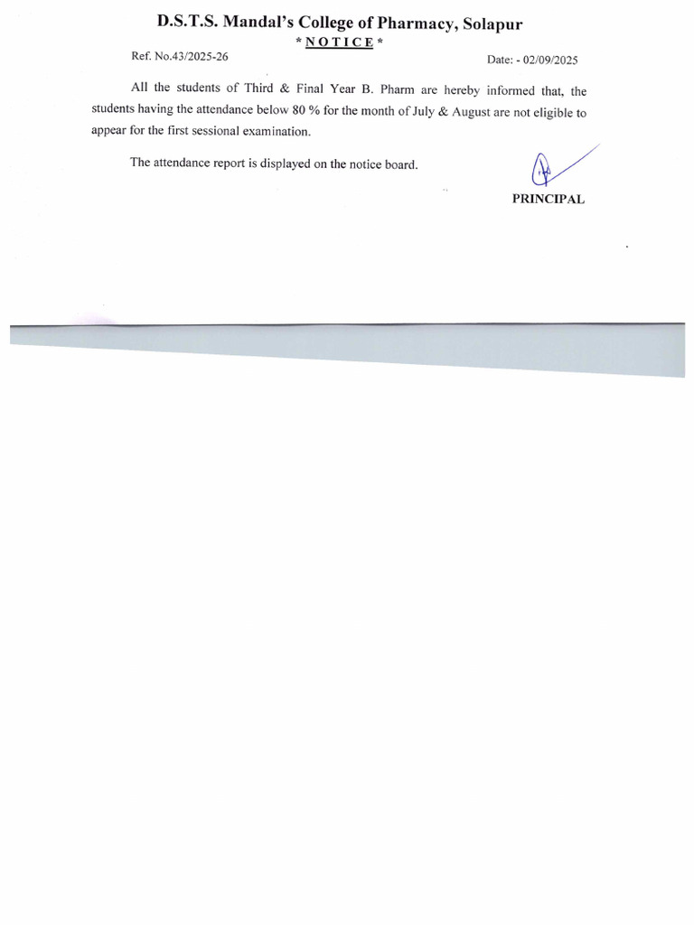 Notice Attendance | PDF