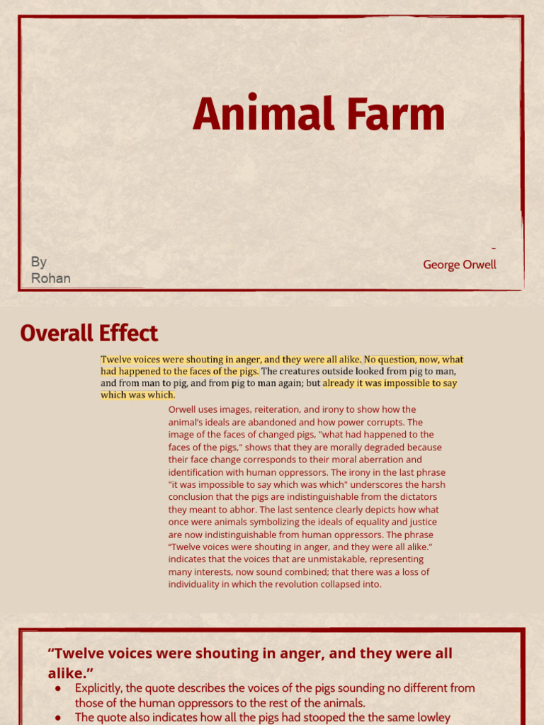 Animal Farm Writers Effect | PDF