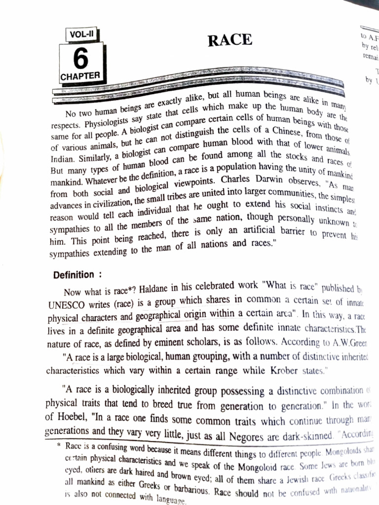 Racial Classification of World Source A Text Book On Social Cultural ...