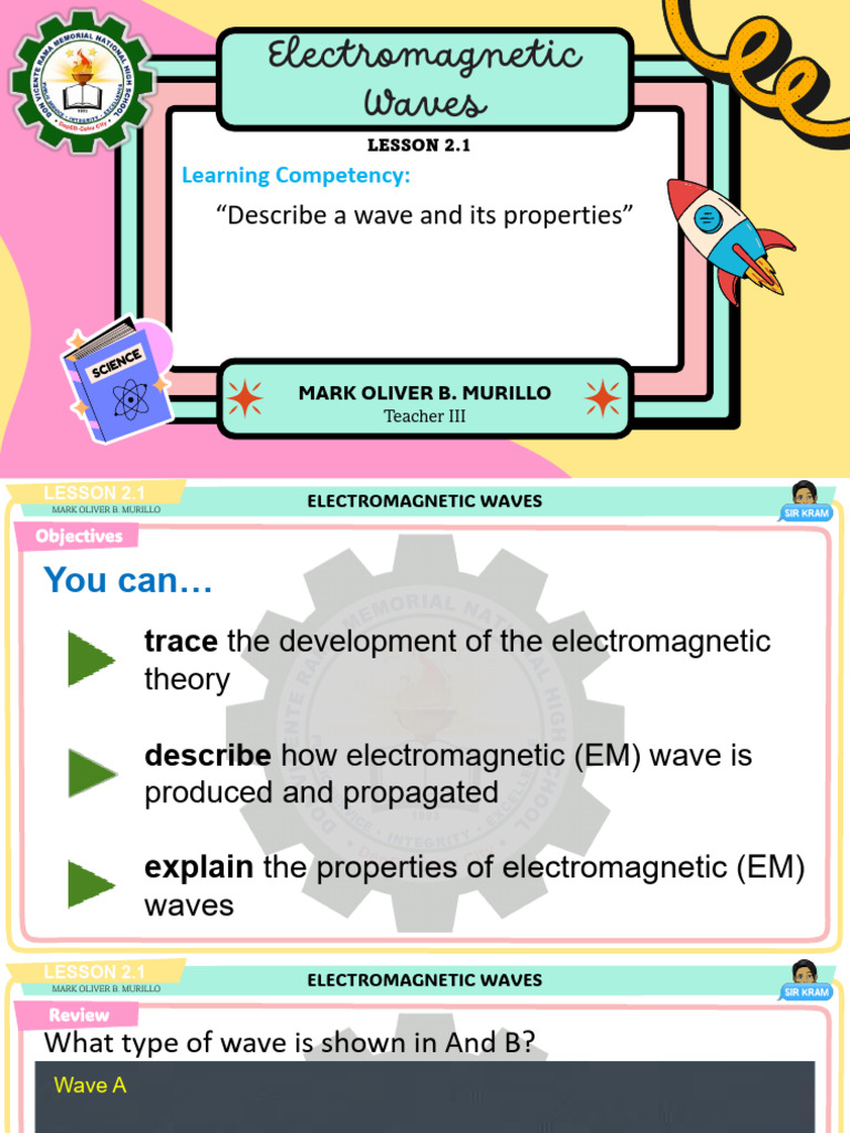 Lesson 2.1 Electromagnetic Waves | PDF | Waves | Electromagnetism
