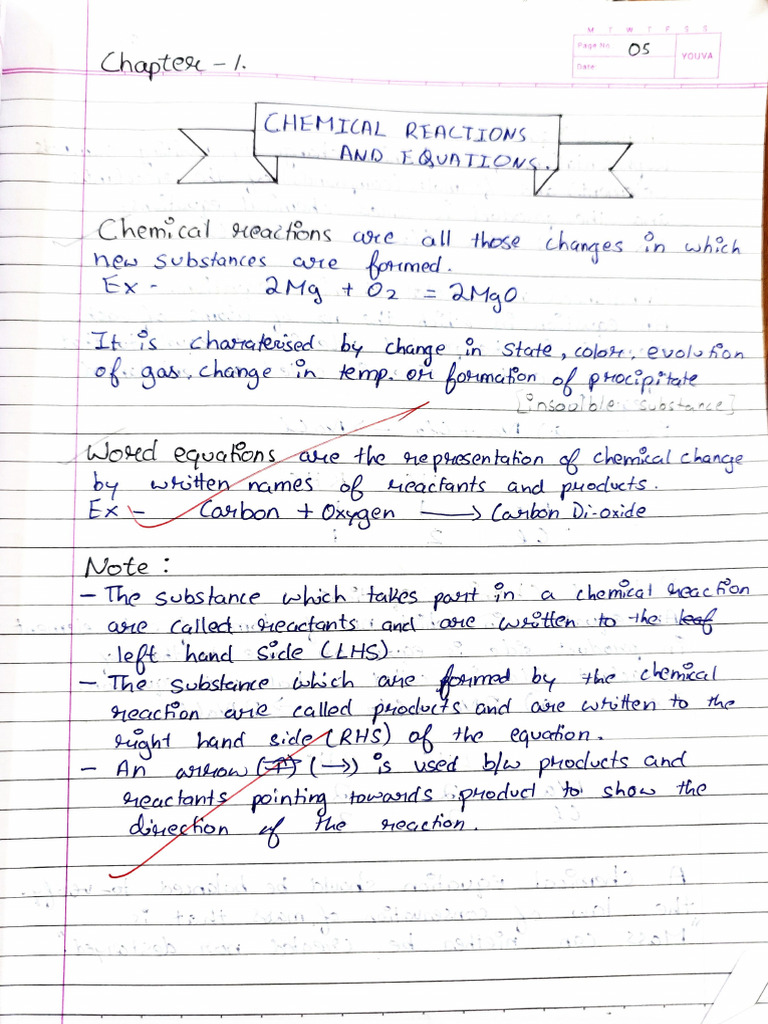 Class 10 Chemistry Chapter 1 Notes | PDF