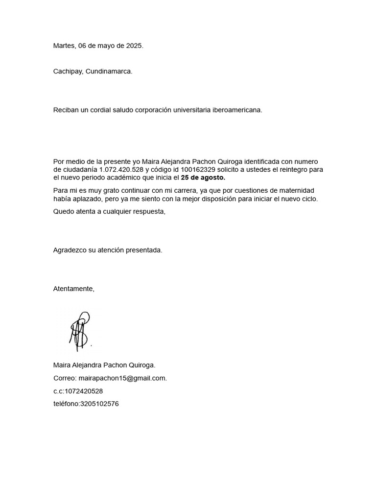 Solicitud de Reintegro | PDF