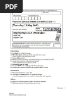 IGCSE Mathematics A 4WM1H 01R - May 2025 Mark Scheme PDF | PDF ...