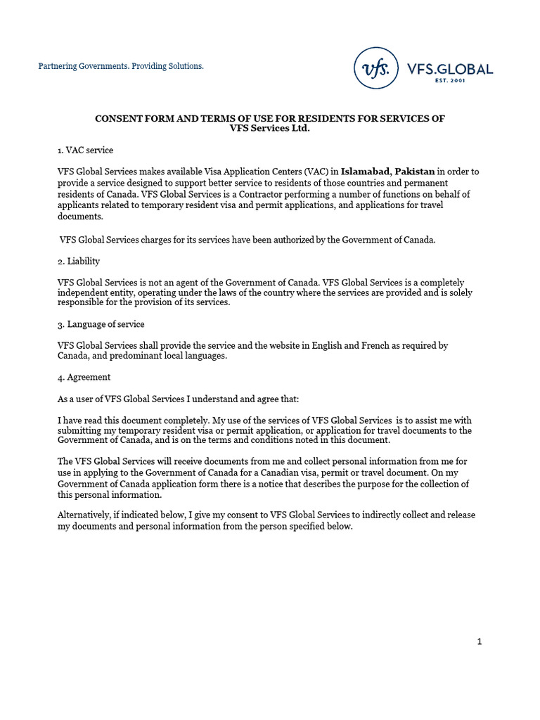 Canada Consent Form | PDF