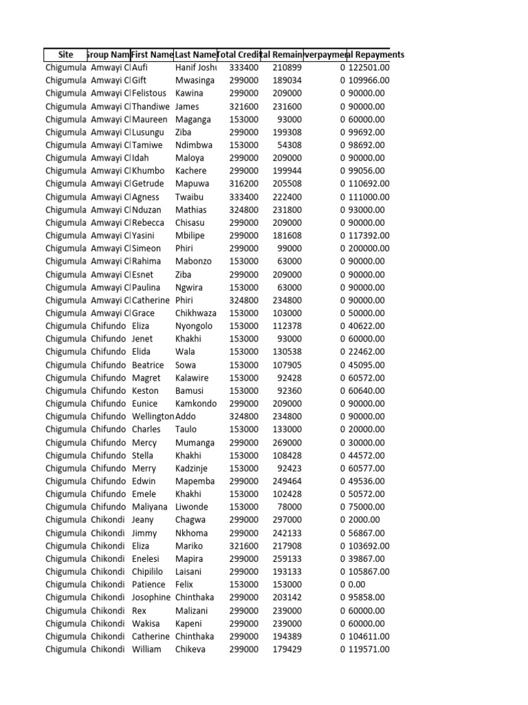 Chigumula Ccap Credit Summary Report | PDF