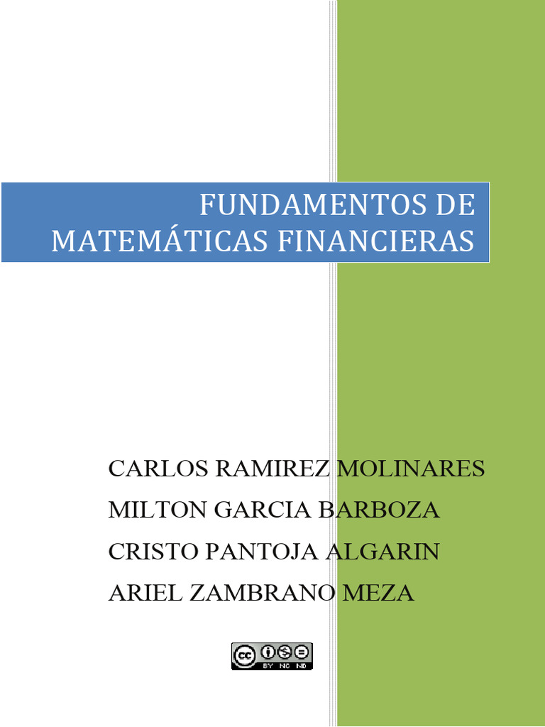 Fundamentos de Matemáticas Financieras | PDF | Planificación | Toma de ...