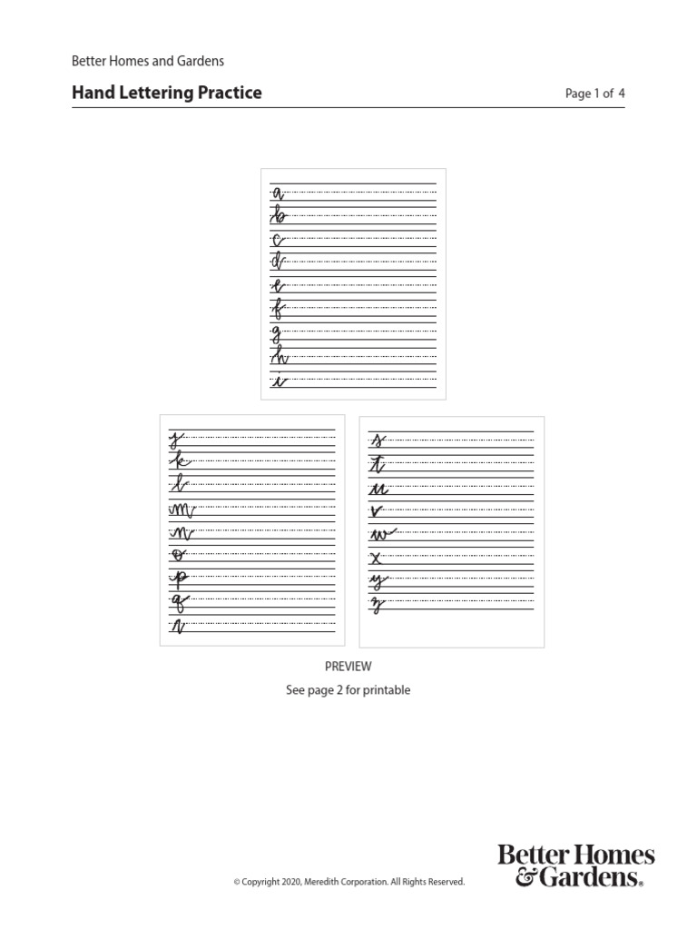 Exersare Litere Caligrafie 1 | PDF