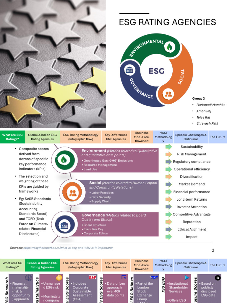 Overview of ESG Rating Agencies | PDF | Business