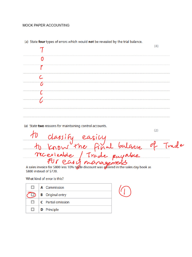 Mock Paper 1 | PDF