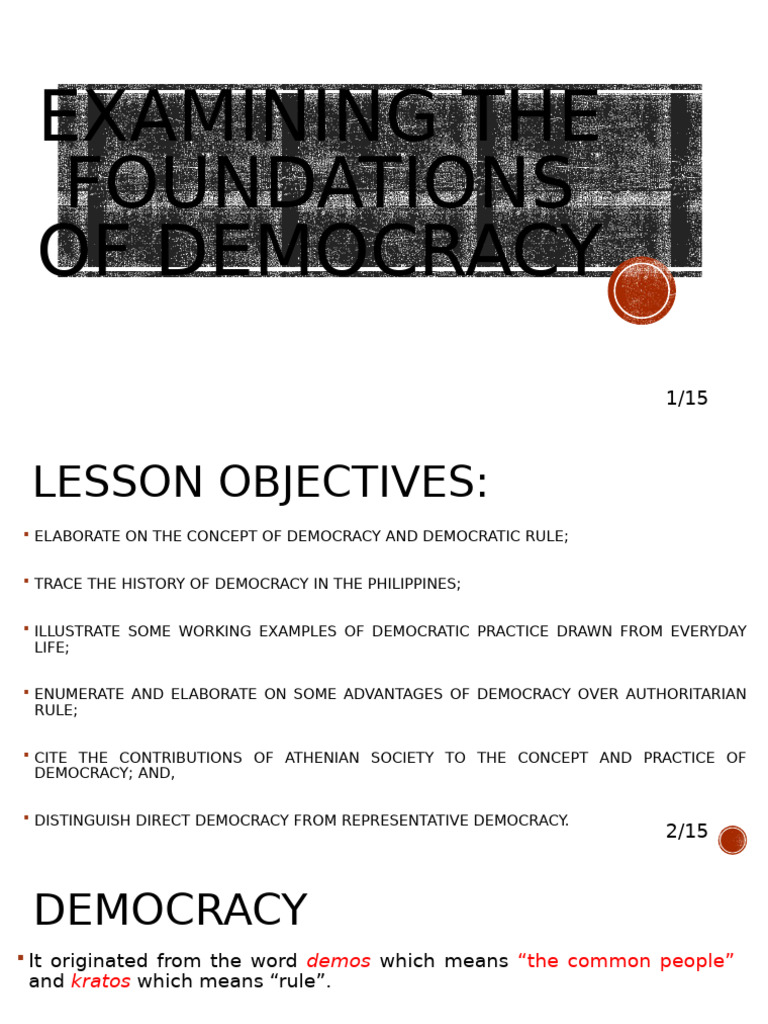 Foundations of Democracy Explained | PDF | Democracy | Political Ideologies